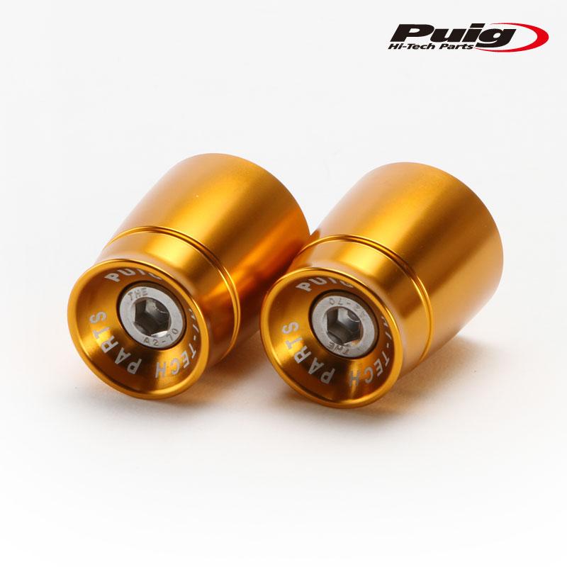 Puig 21008O SHORT BAR ENDS WEIGHTS WITH RIM [GOLD] KAWASAKI ELIMINATOR ...