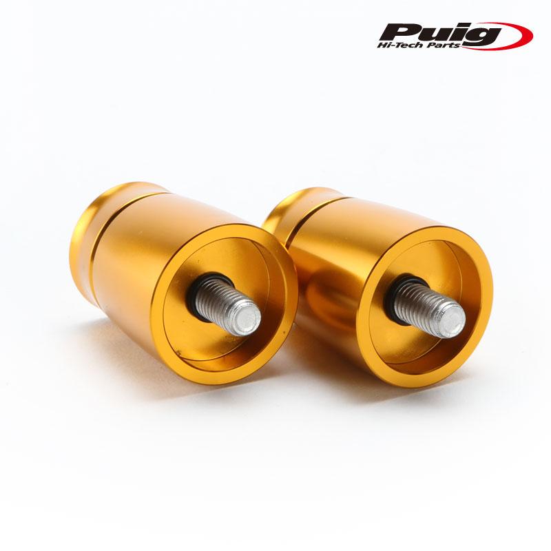 Puig 21008O SHORT BAR ENDS WEIGHTS WITH RIM [GOLD] KAWASAKI ELIMINATOR ...