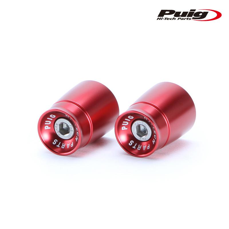 Puig（プーチ） Puig 21008R SHORT BAR ENDS WEIGHTS WITH RIM [RED] KAWASAKI ...