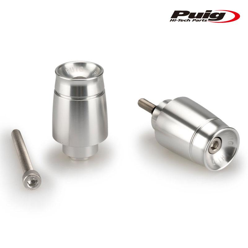 Puig（プーチ） Puig 21009P SHORT BAR ENDS WEIGHTS WITH RIM [SILVER] HONDA ...