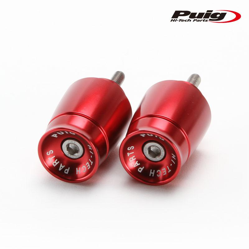Puig（プーチ） Puig 21009R SHORT BAR ENDS WEIGHTS WITH RIM [RED] HONDA ...