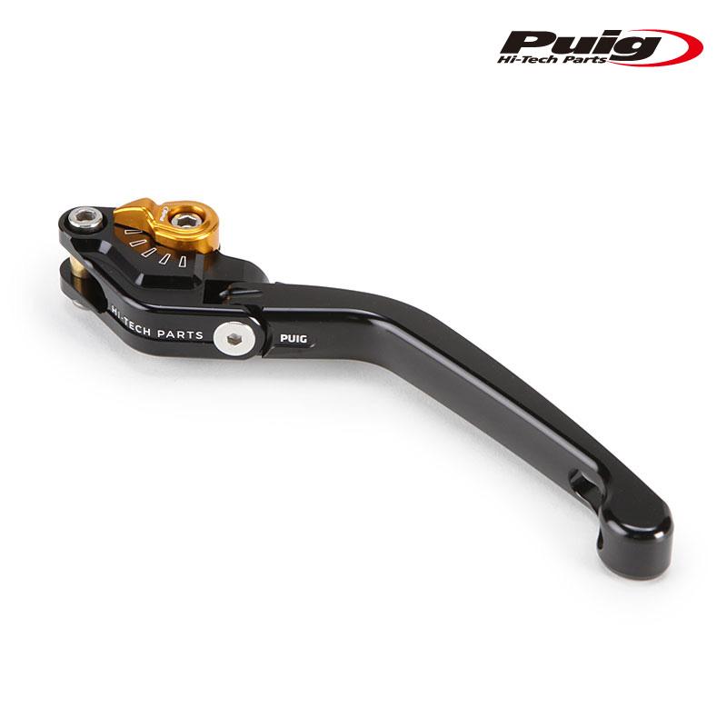 Puig（プーチ） 210NO FOLDABLE CLUTCH LEVER 3.0 BLACK/GOLD（可倒タイプ） : RAMBUTAN ...