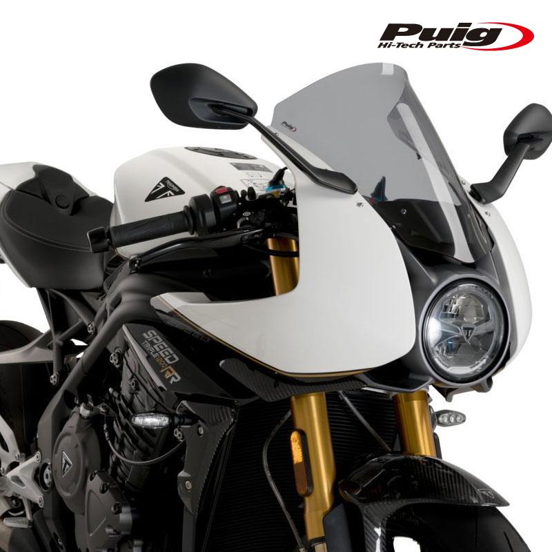 Puig（プーチ） Puig 21262H RACING-SCREEN [SMOKE] TRIUMPH SPEED TRIPLE 1200RR ...