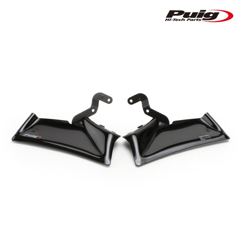 Puig 21471NSIDE SPOILER WINGLET [BLACK] YAMAHA MT-10 (22-25) SP プーチ サイド ...