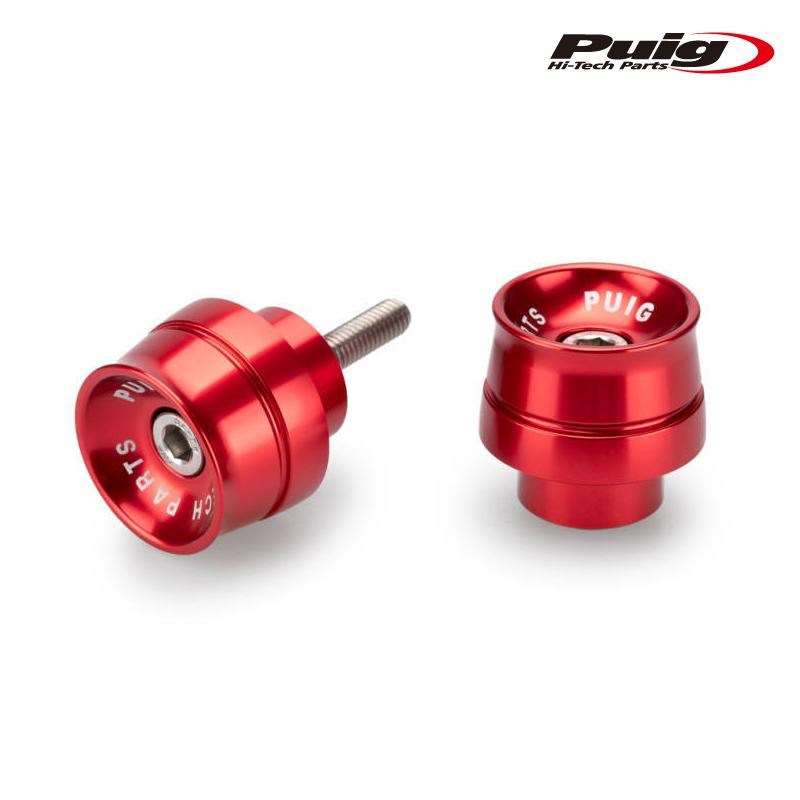 Puig 6195r Red Aluminum Short Bar End Cover Puig 6195R Red Aluminum ...