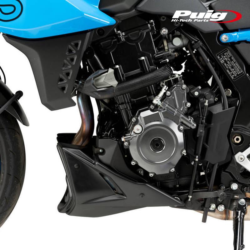 Puig 21698J ENGINE SPOILERS [MATT BLACK] SUZUKI GSX-8S (23-24) プーチ エンジン ...