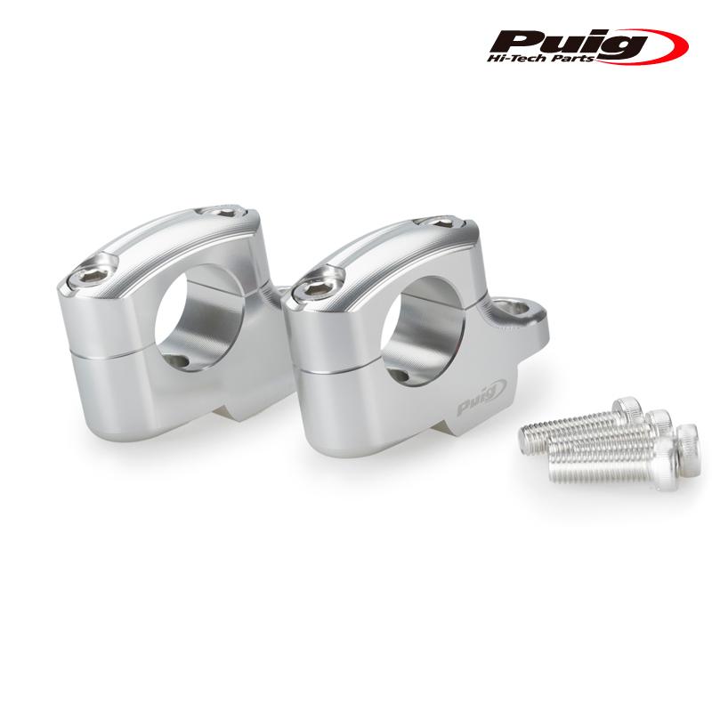 Puig 22180P PULLBACK RISERS [SILVER] UP25mm BACK16mm Φ29mm BMW S1000 XR ...
