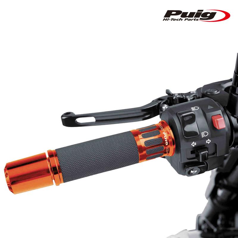 Puig 5879T HI-TECH RADIKAL GRIPS [ORANGE] 119mm 汎用 ラディカル グリップ プーチ ハンドルバーエンド : RAMBUTAN - 通販 ...