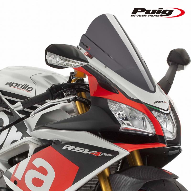 Puig 7614F RACING-SCREEN [DARK SMOKE] aprilia RSV4 RF (17-18) RR (15-18 ...