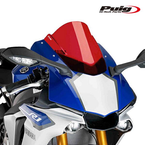 Puig 7648R RACING-SCREEN [RED] YAMAHA YZF-R1 (15-19) YZF-R1M (16-19) プー ...