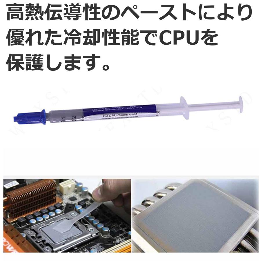 Side3 CPUグリス 冷却グリス シリコングリス 熱伝導グリス 絶縁タイプ ヘラ付き 1g : ランクアップ本店 - 通販 - Yahoo ...
