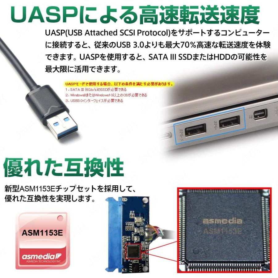 Side3 SATA USB 変換ケーブル HDD SSD クローン USB3.0 変換アダプター : ランクアップ本店 - 通販 ...