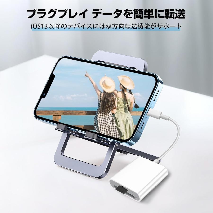 Side3 SDカードリーダー iPhone iPad lightning マイクロSDカード データ 転送 バックアップ microSD 高速データ転送 : ランクアップ本店 - 通販 ...