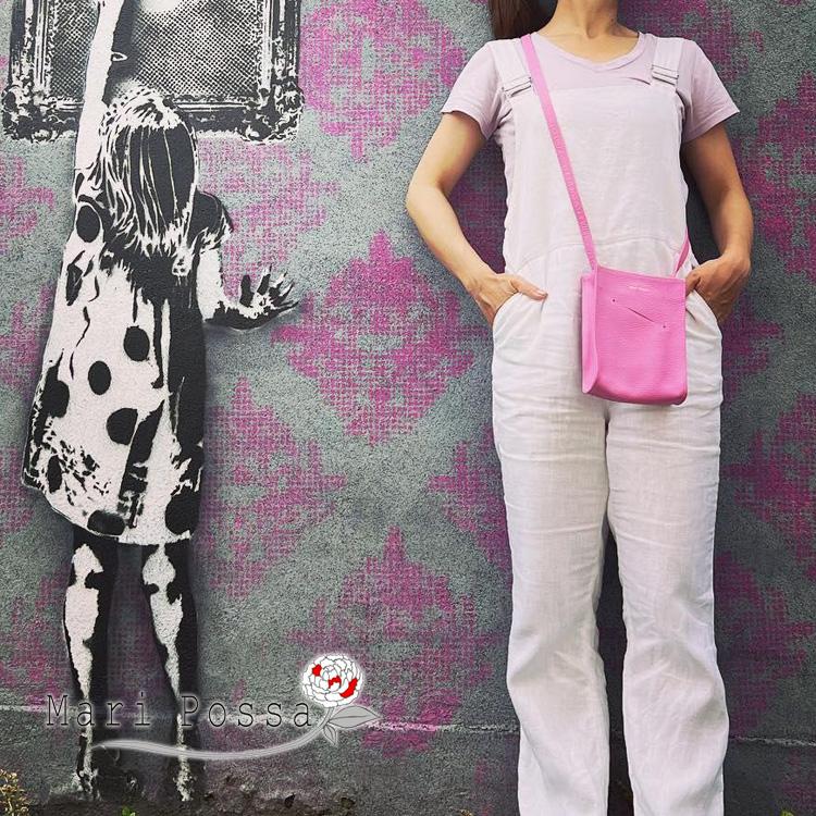 日本製 ショルダーバッグ レディース マリーポッサ 国産 本革