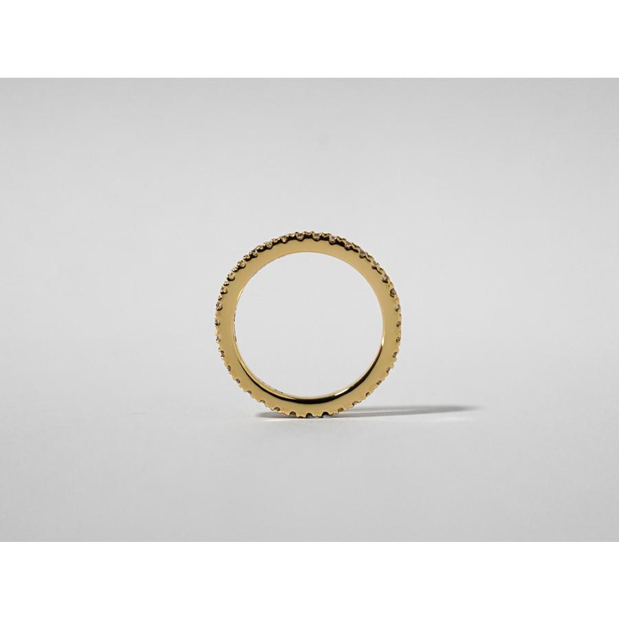K18 ダイヤモンド フルエタニティ リング 0.5ct ピンキー ダイヤ K18 ダイヤモンド フルエタニティ リング 0.5ct ピンキー ダイヤ