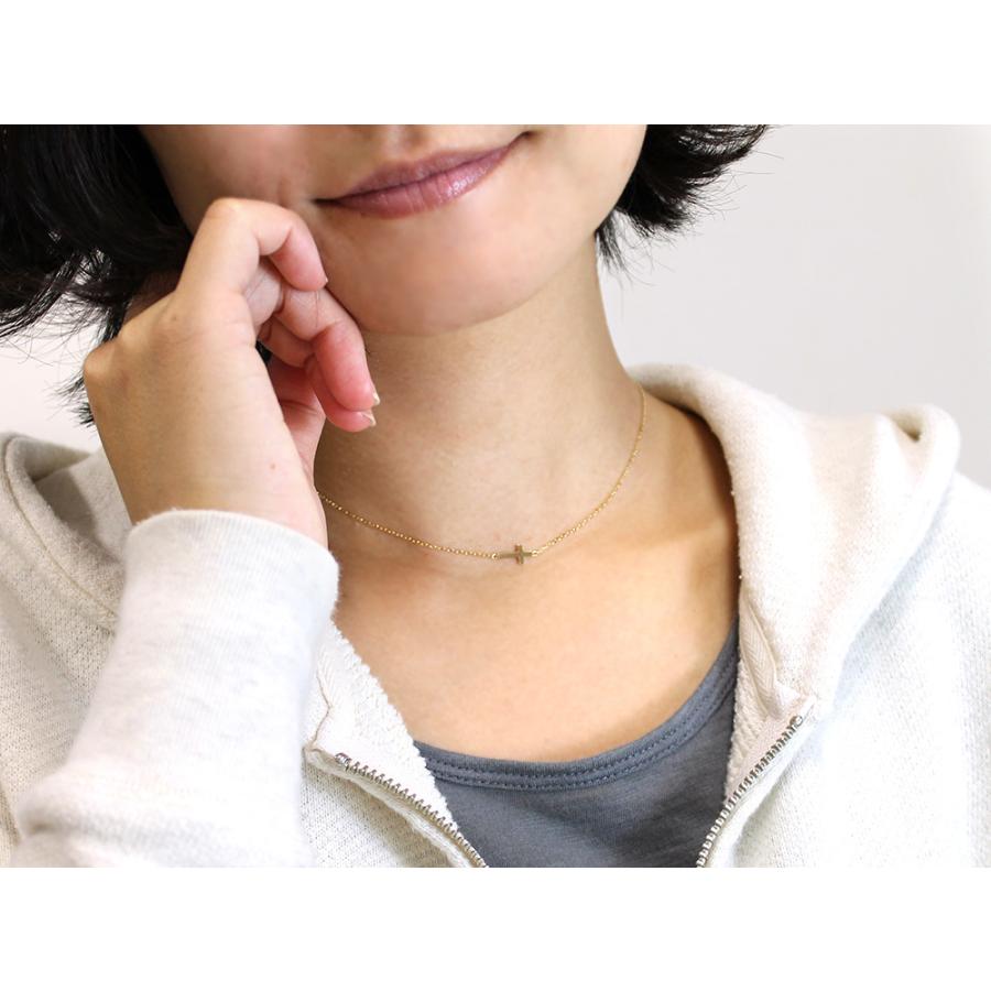 K18 ベイビー クロス (L) ネックレス レディース 十字架 地金 K18 ベイビー クロス (L) ネックレス レディース 十字架 地金