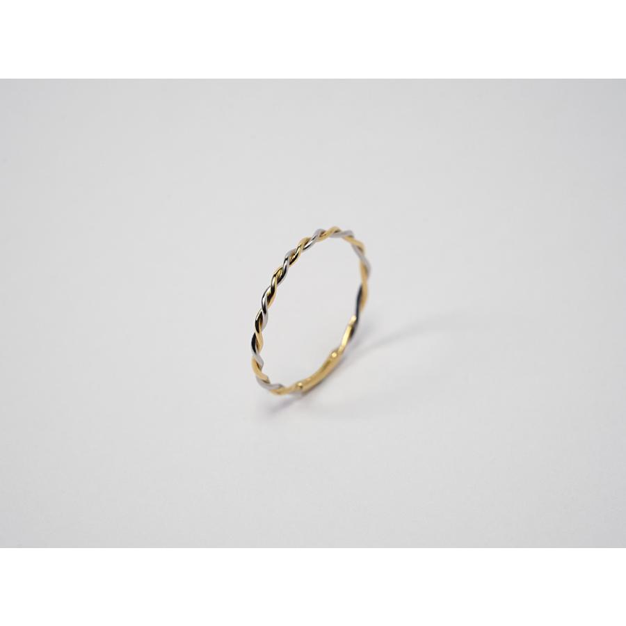 K18/Pt teami リング レディース K18 Pt コンビ プラチナ ツートーンカラー ねじり ツイスト 地金 指輪 18k 18金 rph26632522 : RAPA - 通販 ...