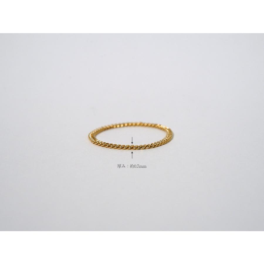 K18 喜平チェーン リング 1.4mm レディース 女性用 指輪 ゴールド プラチナ 18K 18金 Pt 地金 喜平リング キヘイ rpaub6322 : 21071434 : RAPA ...