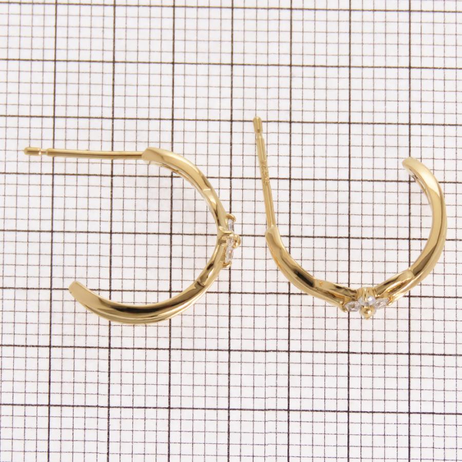 ピアス K10 ダイヤモンド K18 Pt900 C型ピアス : ジュエリーラピネス - 通販 - Yahoo!ショッピング