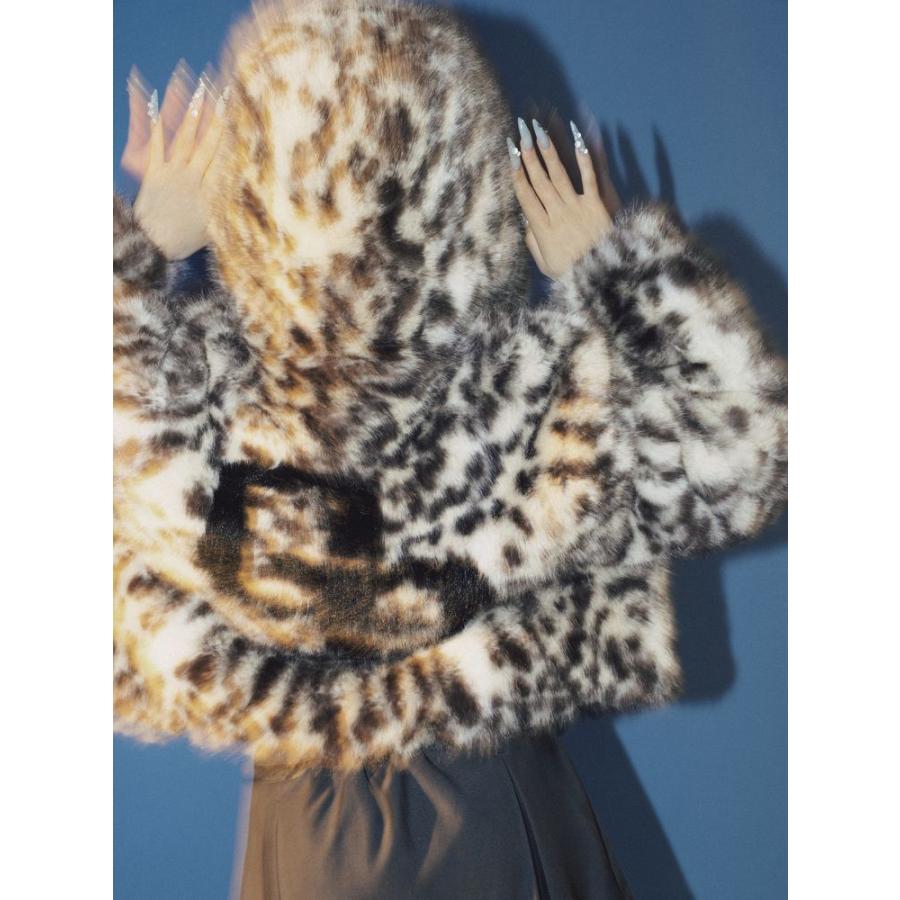 ノーブランド ファーコート ミンクファー 毛皮 テーラーカラー 11 茶