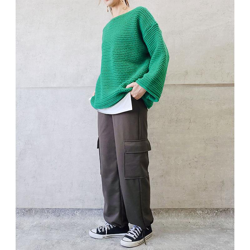 uricca パンツ カーゴパンツ レディース 夏 黒 おしゃれ きれいめ スウェット ボトムス ゆったり ウエストゴム [郵3]^b420 : uricca ウリッカ - 通販 ...