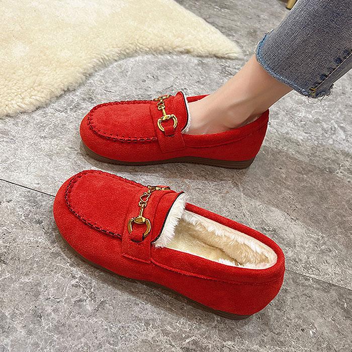 uricca ファー モカシン レディース ローヒール 厚底 ビット シューズ もこもこ 靴 防寒 秋冬^bo-930^ : uricca ウリッカ - 通販 - Yahoo!ショッピング