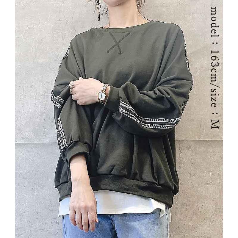 トップス スウェット プルオーバー ライン デザインスウェット ラグラン ゆったり レディース(送料無料)[郵3]^t1025^ :t1025:uricca ウリッカ - 通販 - Yahoo ...