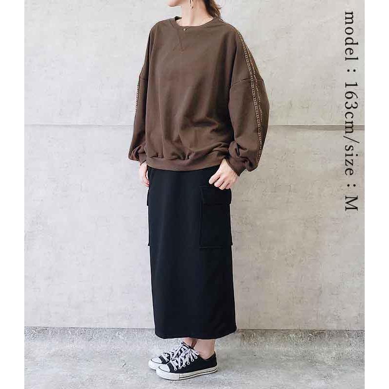 トップス スウェット プルオーバー ライン デザインスウェット ラグラン ゆったり レディース(送料無料)[郵3]^t1025^ :t1025:uricca ウリッカ - 通販 - Yahoo ...