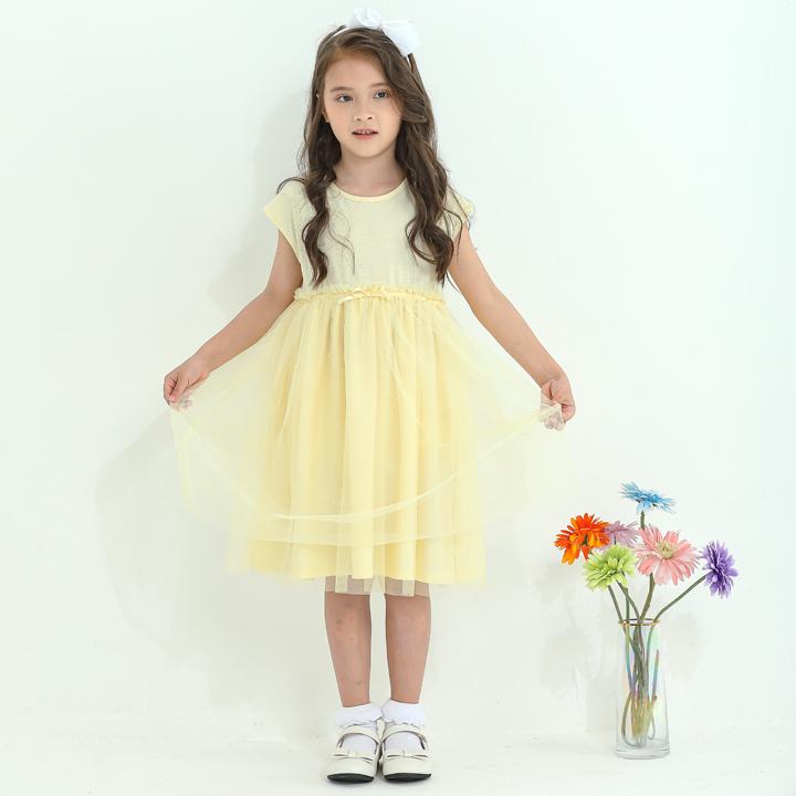 ワンピース ノースリブ 半袖 フレンチ袖 チュール 子供服 女の子 100cm 110cm 120cm 130cm 140cm 春 夏 プリンセス 発表会 : Maison de Ravi ...