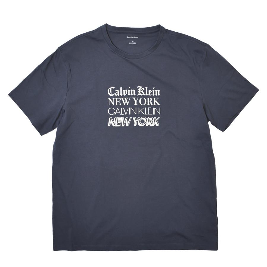 Calvin Klein（カルバン・クライン） Calvin Klein Graphic Font Tee - Navy メンズ レディース ...