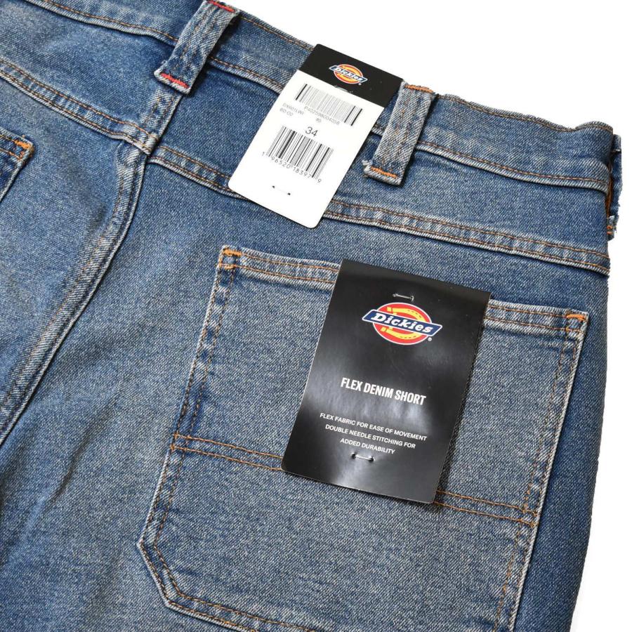 Dickies ディッキーズ Flex Denim Utility Shorts -Light Wash Indigo (LWI) メンズ レディース ペインター ショーツ : RAWDRIP ...