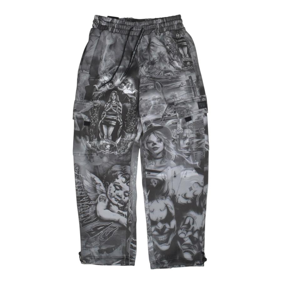 FB County Tatted Life Style Sweat Pants - Black エフビーカウンティ カーゴスウェットパンツ ...