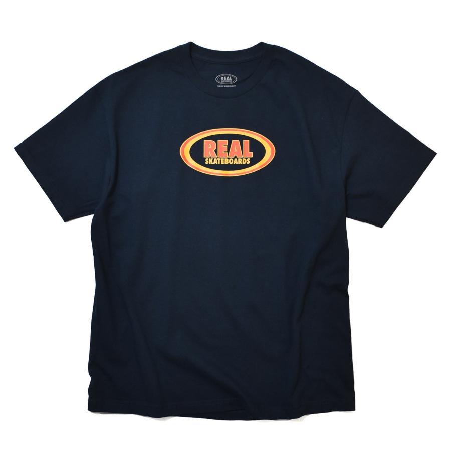 REAL Skateboards Oval T-Shirts - Navy 半袖Tシャツ メンズ レディース SKATEBOARDS : RAWDRIP - 通販 - Yahoo!ショッピング