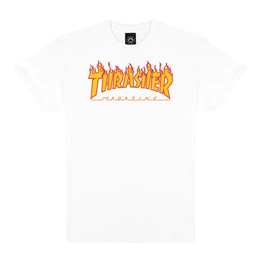 THRASHER Thrasher Flame Tee - White メンズ レディース 半袖Tシャツ : RAWDRIP - 通販 - Yahoo!ショッピング