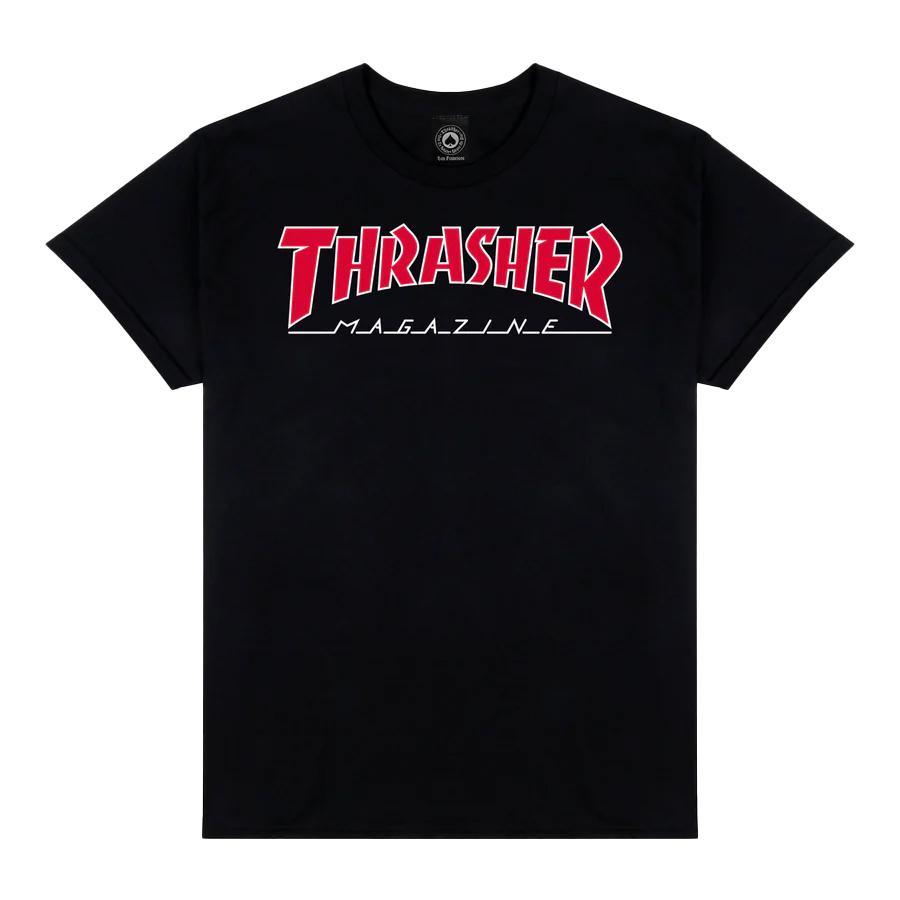 THRASHER Thrasher Outlined Tee - Black メンズ レディース 半袖Tシャツ : RAWDRIP - 通販 - Yahoo!ショッピング