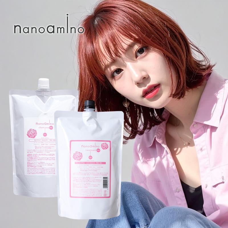 ニューウェイジャパン ナノアミノ シャンプー RM-RO 1000ml＋トリートメント RM-RO 1000g 計2個 詰替セット|シャンプー 激安 美容室専売 美容院専売 : ha ...
