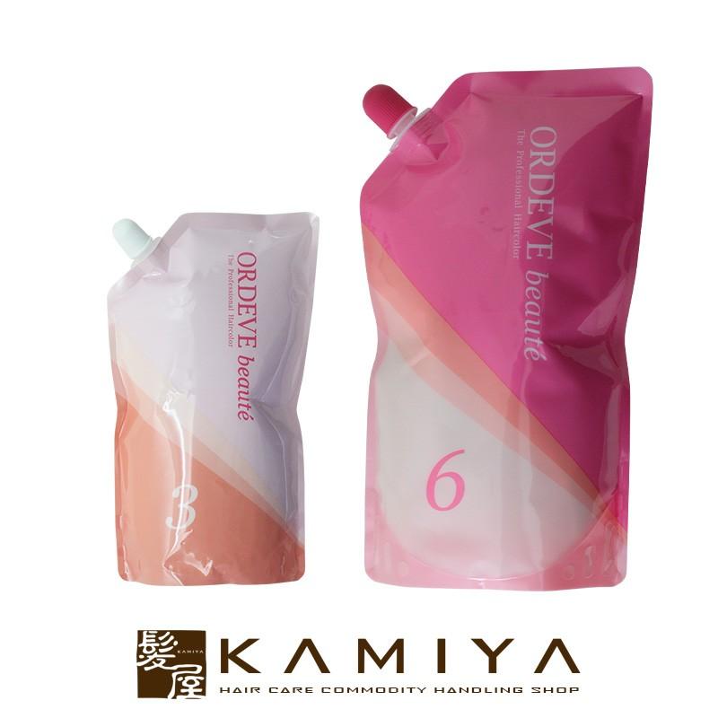 MILBON ミルボン オルディーブ ボーテ 2剤 オキシダン 1000ml|カラー剤 milbon ordeve beaute 3% 6% オキシ デベロッパー レフィル パウチ ヘアケア ...
