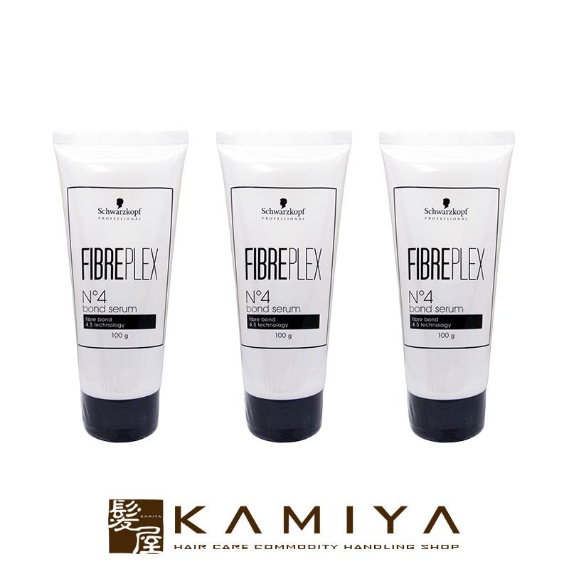 FIBERPLEX シュワルツコフ ファイバープレックス No.4 ボンドセラム 100g×3個セット|ダメージケア トリートメント リペア 修復 補修 保護 チューブ 本体 トライアル ...