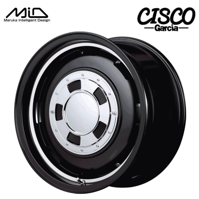 マルカサービス GARCIA CISCO 15インチ 4.5J インセット45 4穴 PCD 100 セミグロスブラック リムヴァーレイポリッシュ ディッシュ : レイブロス ヤフー ...