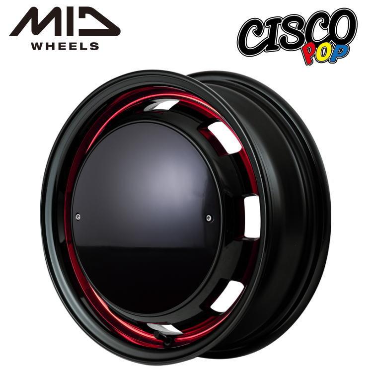 Garcia CISCO POP 15インチ 4.5J インセット45 4穴 PCD 100 ポップブルー ホイール単品4本 オプションカラー組み合わ選択可 :ciscopop1545-45 ...