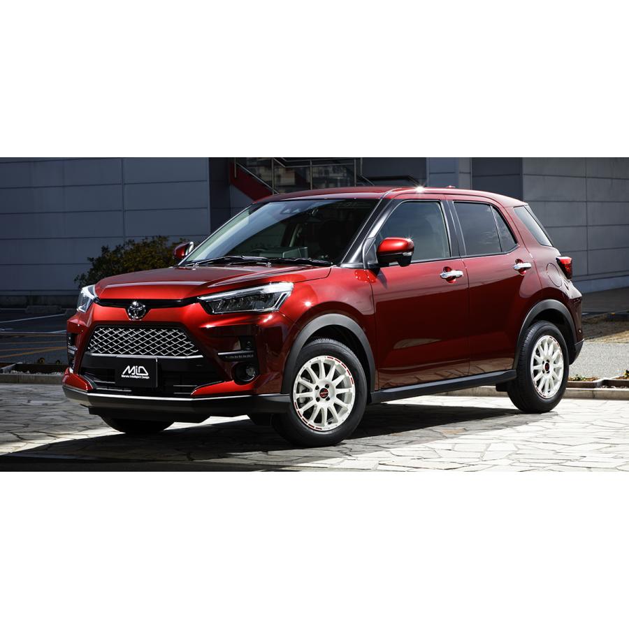 RMP マルカサービス MID RACING GR12 16インチ 6J インセット43 4穴 PCD 100 クリスタルブラック/ストロボレッド 単品 ホイール 4本セット レーシング ...