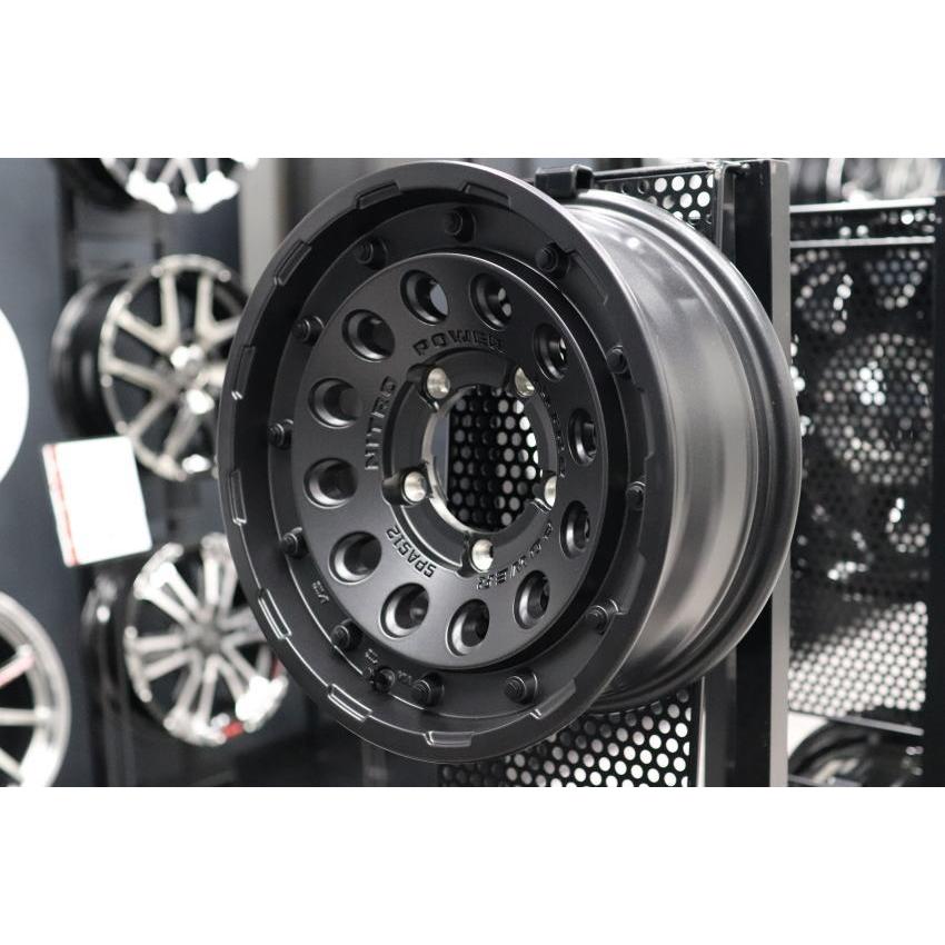 NITRO POWER ジムニーシエラ JB74W H12 SHOTGUN 15インチ 6J インセット-5 5穴 PCD 139.7 バレルブラック ホイール単品 1本 ショットガン ...