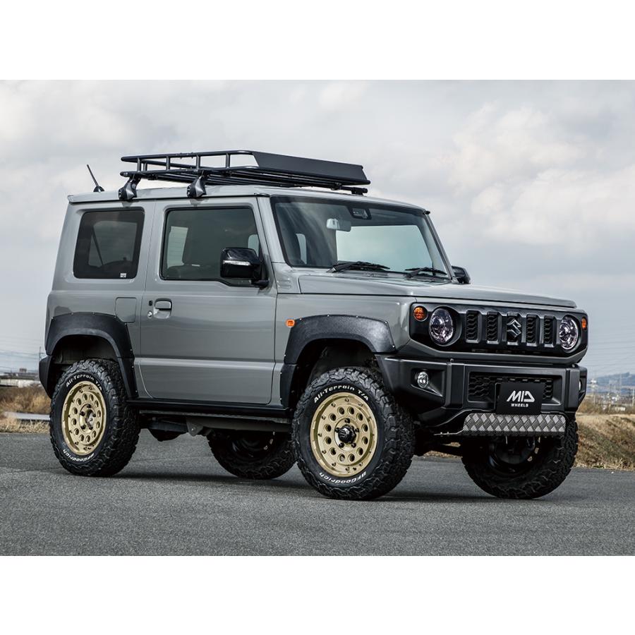 NITRO POWER ジムニー JB23W/JB64W H12 SHOTGUN 16インチ 5.5J インセット20 5穴 PCD 139.7 セミグロスODグリーン ホイール単品 4本 ...