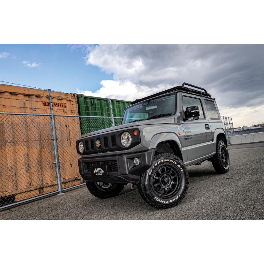 NITRO POWER マルカサービス NITROPOWER M10PERSING KC 14インチ 4.5J インセット45 4穴 PCD 100 バレルブラック ホイール 単品 4本 ...