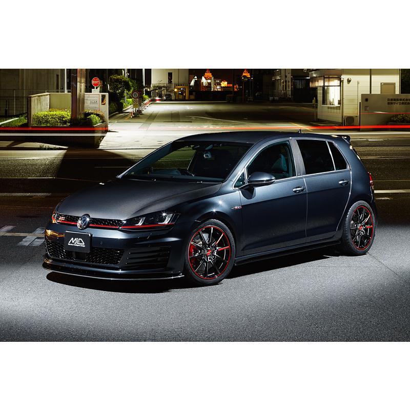 RMP MID RACING R25 18インチ 7.5J インセット50 5穴 PCD112 ブラック/リムレッドライン スポーク ホイール 4本 セット マルカサービス : レイブロス ...