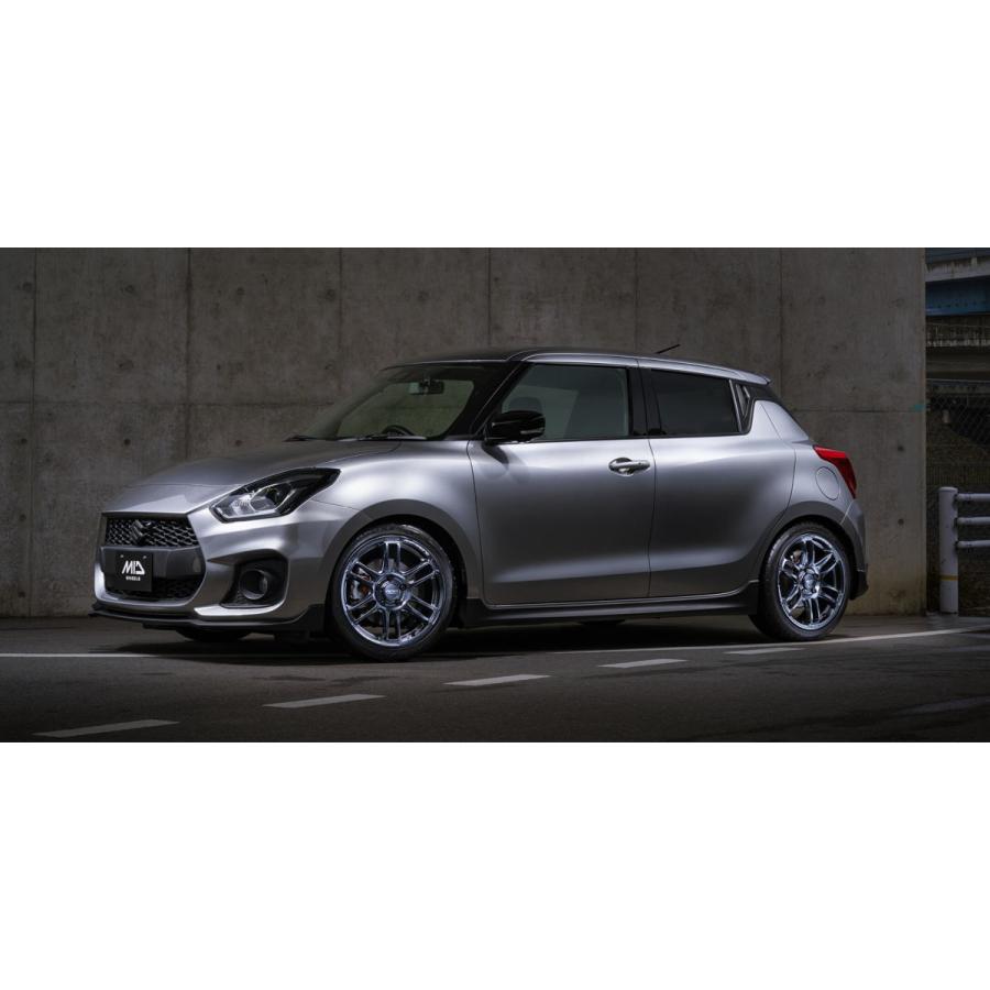 RMP マルカサービス MID RACING R26 15インチ 5J インセット45 4穴 PCD100 ディープチタンシルバー スポーク ホイール 単品 4本 セット : レイブロス ...