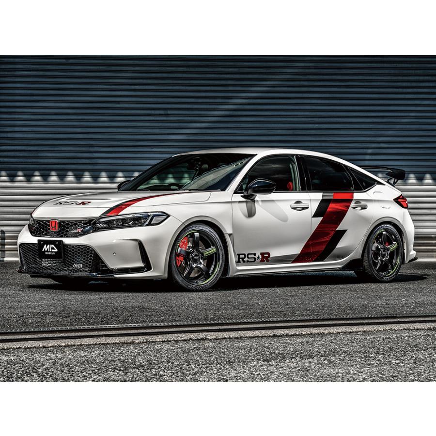 RMP MID RACING R50 TypeS 15インチ 5J インセット45 4穴 PCD 100 セミグロスブラック スポーク ホイール4本セット マルカサービス : レイブロス ...