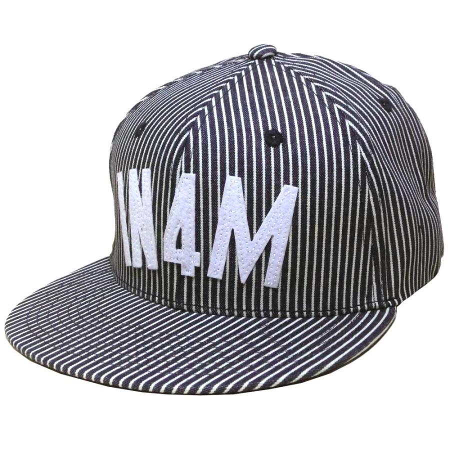 IN4MATION（インフォメーション） スナップバックキャップ IN4M Denim Snapback Cap (ヒッコリーストライプ ...