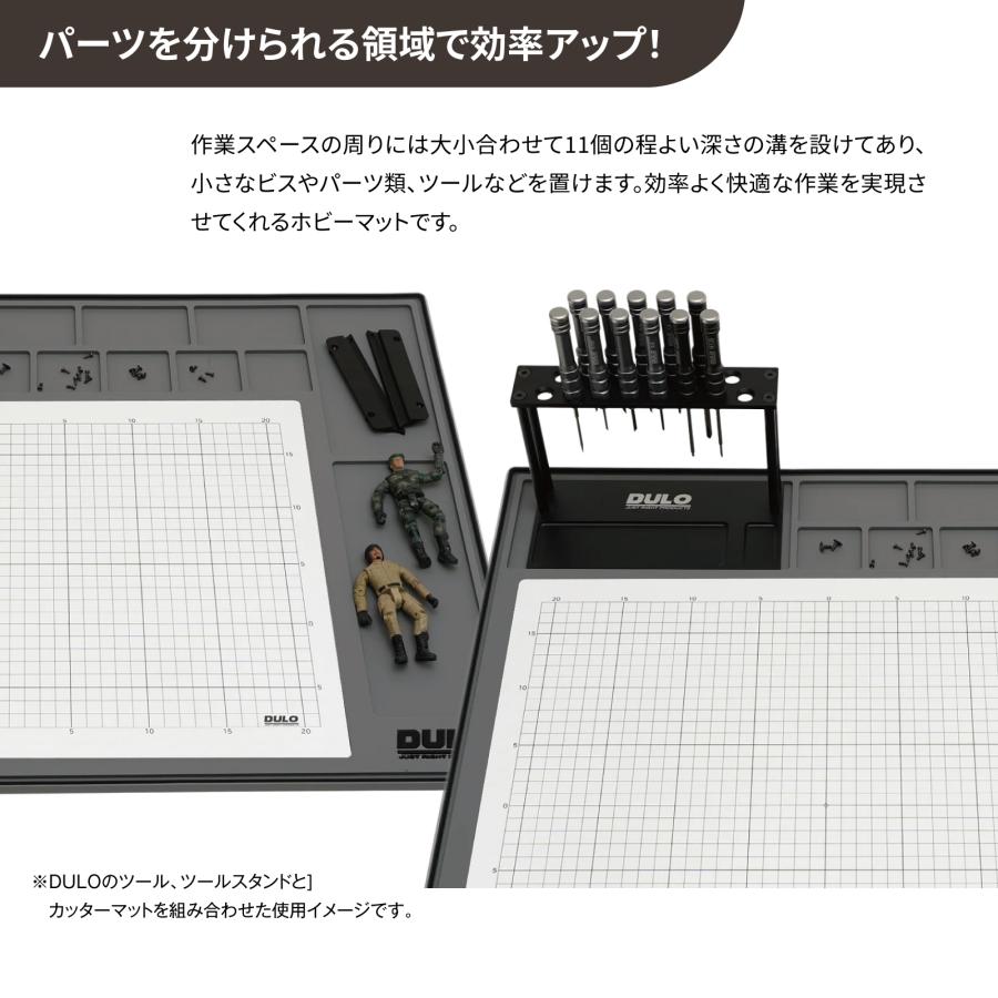 DULO シリコンホビーマット ラジコン用マット 作業マット RC用マット シリコンマット 省スペース DIY ホビーマット 自宅作業 ガレージ 室内作業 作業場 : Raywood レイ ...
