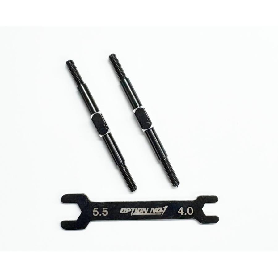 OPTION No.1 【ネコポス対応】OPTION No.1(オプションNo.1)/PR-014/アルミターンバックル・M3*50mm 2個入(レンチ付） : ラジコン夢空間 - 通販 ...